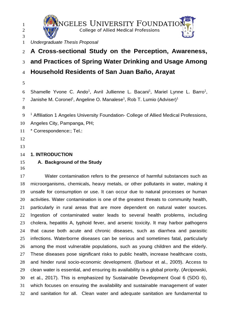 A Cross Sectional Study On The Perception Awareness and Practices of ...