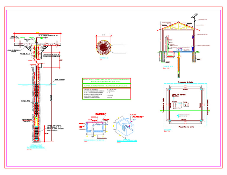 POZO DE PERFORACION PROYECTADO-Layout2 | PDF | Mecanizado