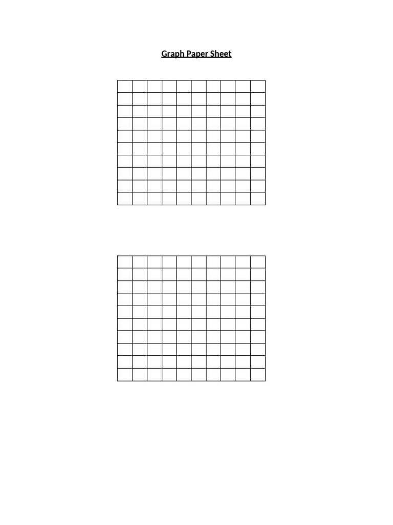 Graph Paper Sheet | PDF