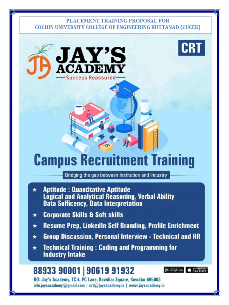 CRT Proposal For CUCEK by Jay's Academy | PDF | Communication