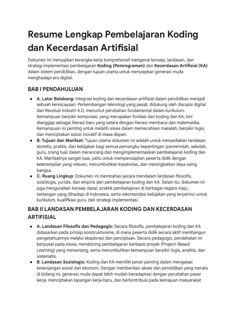 Buatkan Resume Yang Lengkap DAN DETAIL Dalam Bent... | PDF