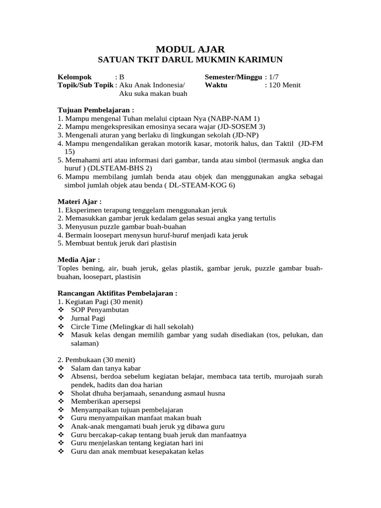 Modul Ajar PPG | PDF