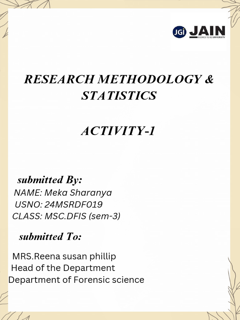 Research Methodology & Statistics Guide | PDF