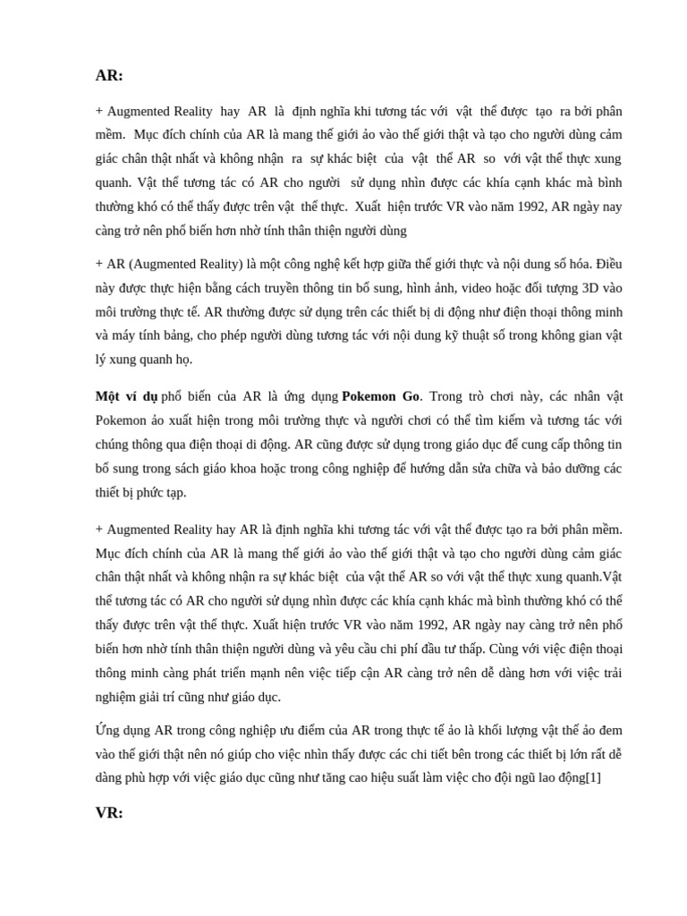 VR, Ar, MR | PDF