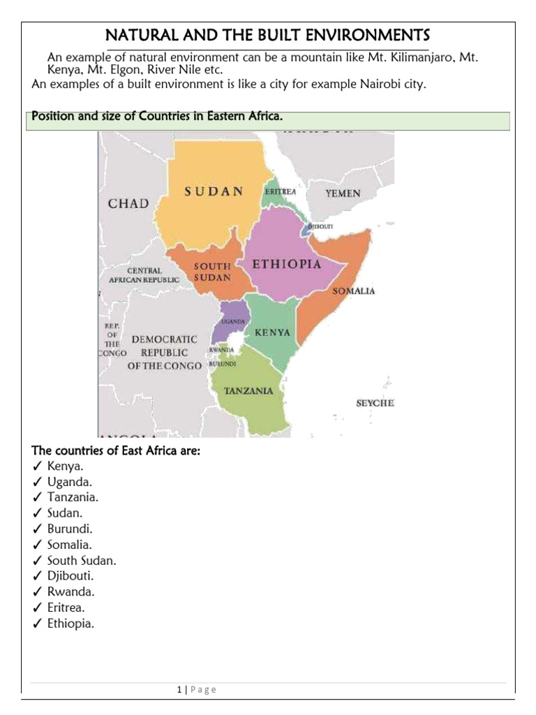Eastern Africa: Geography and Climate | PDF | Agriculture | Subtropics
