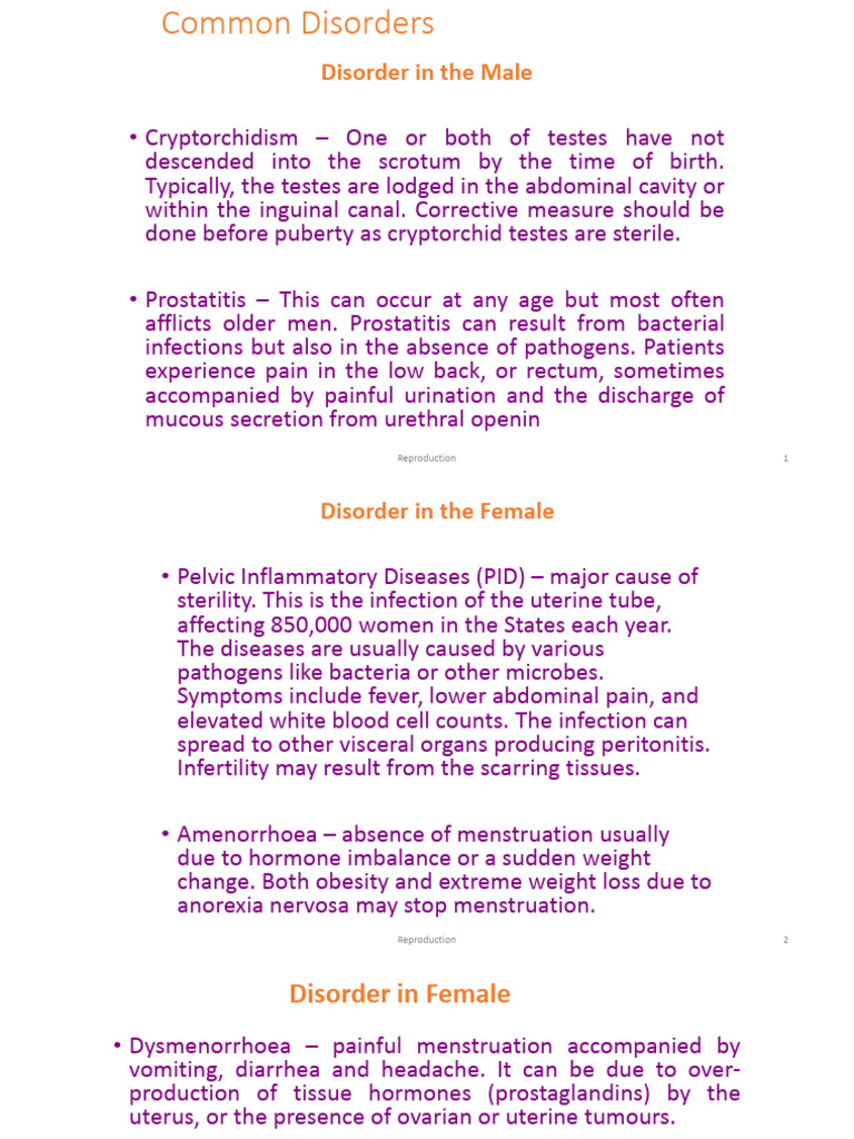 PID Symptoms in Men and Women | PDF | Uterus | Infertility