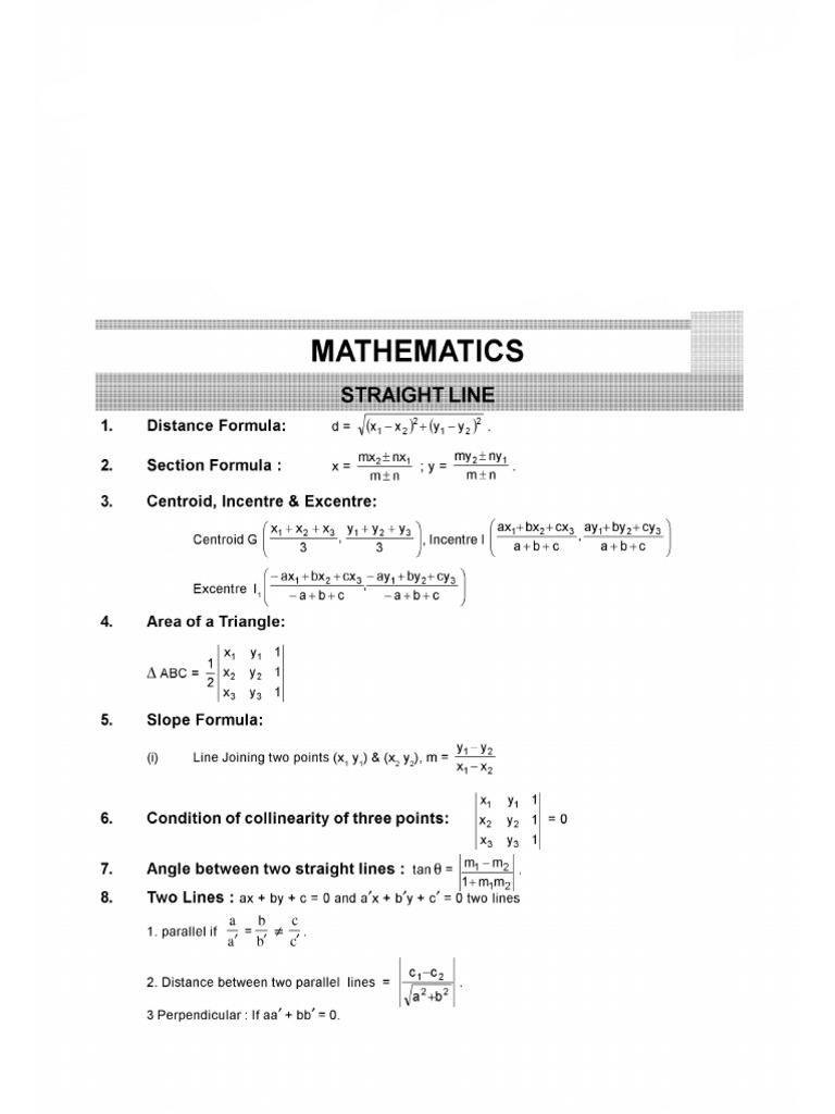 Class 11 All Subject Formulas | PDF | Mnemonic | Mechanics