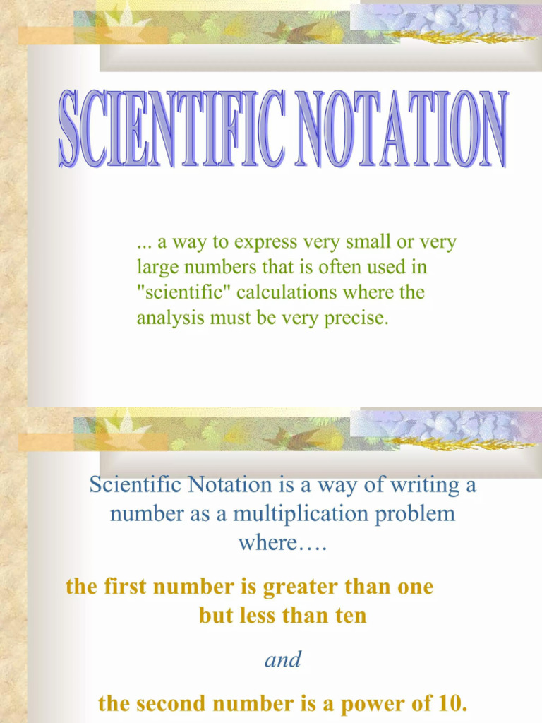 Lesson 2 Scientific Notation | PDF