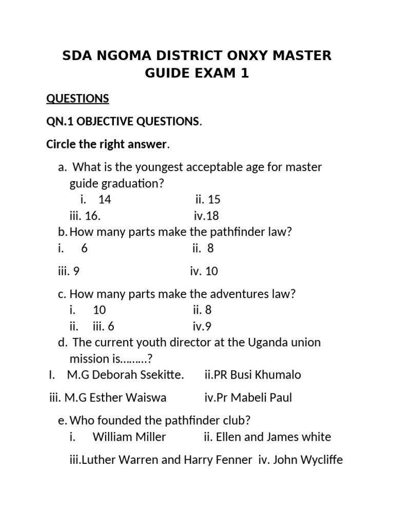 M.G Exam 1 | PDF