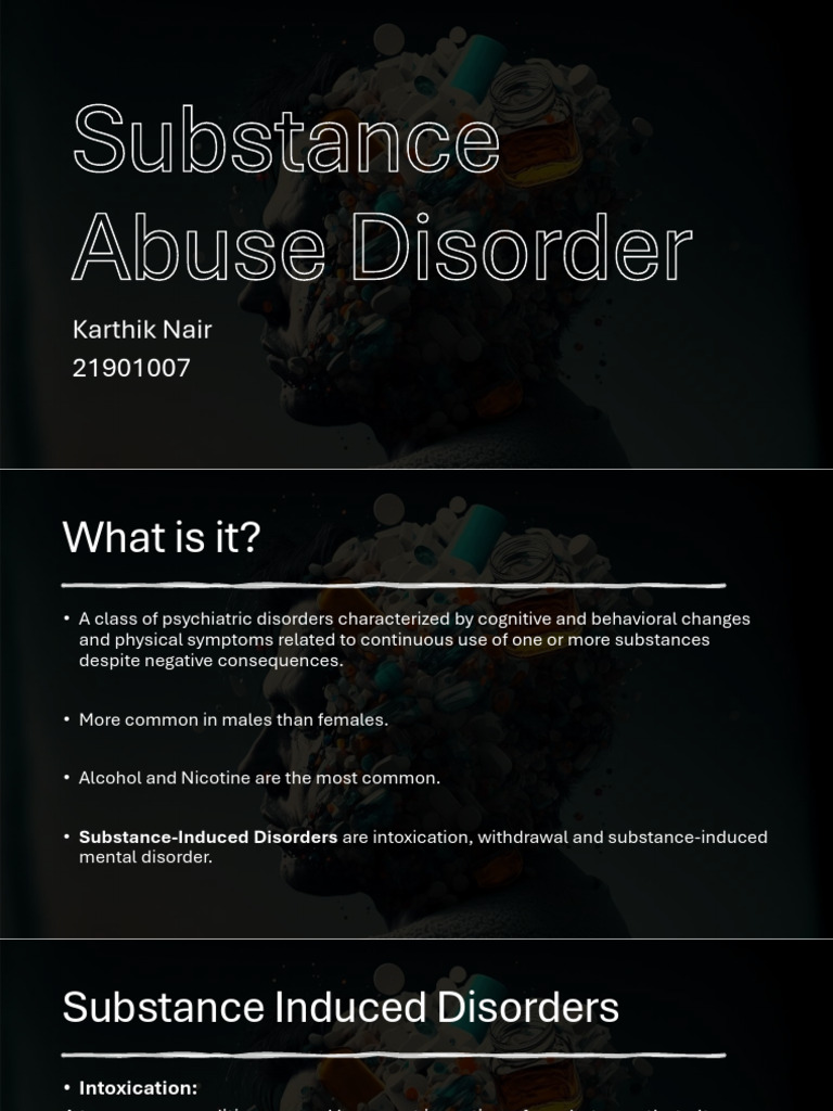 Understanding Substance Abuse Disorders | PDF | Substance Abuse ...