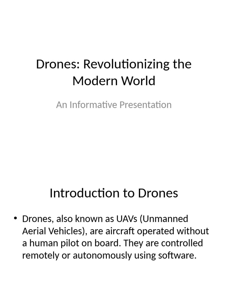 Drones: Transforming Industries Today | PDF
