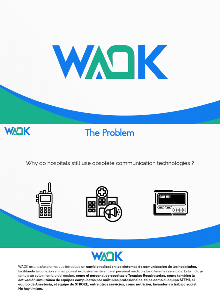 WAOK: Comunicación Hospitalaria Eficiente | PDF