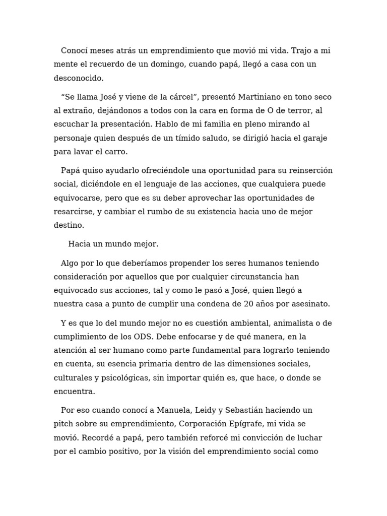 Epigrafe 2 | PDF | Iniciativa empresarial | Sustentabilidad