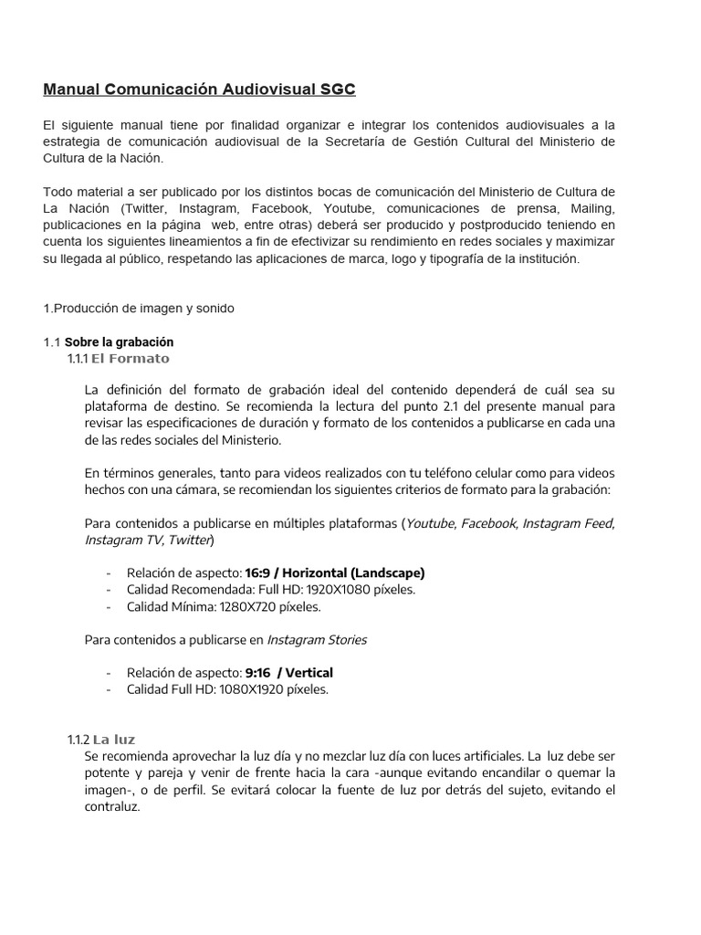 Manual Comunicación Audiovisual SGC | PDF | Micrófono | Auriculares