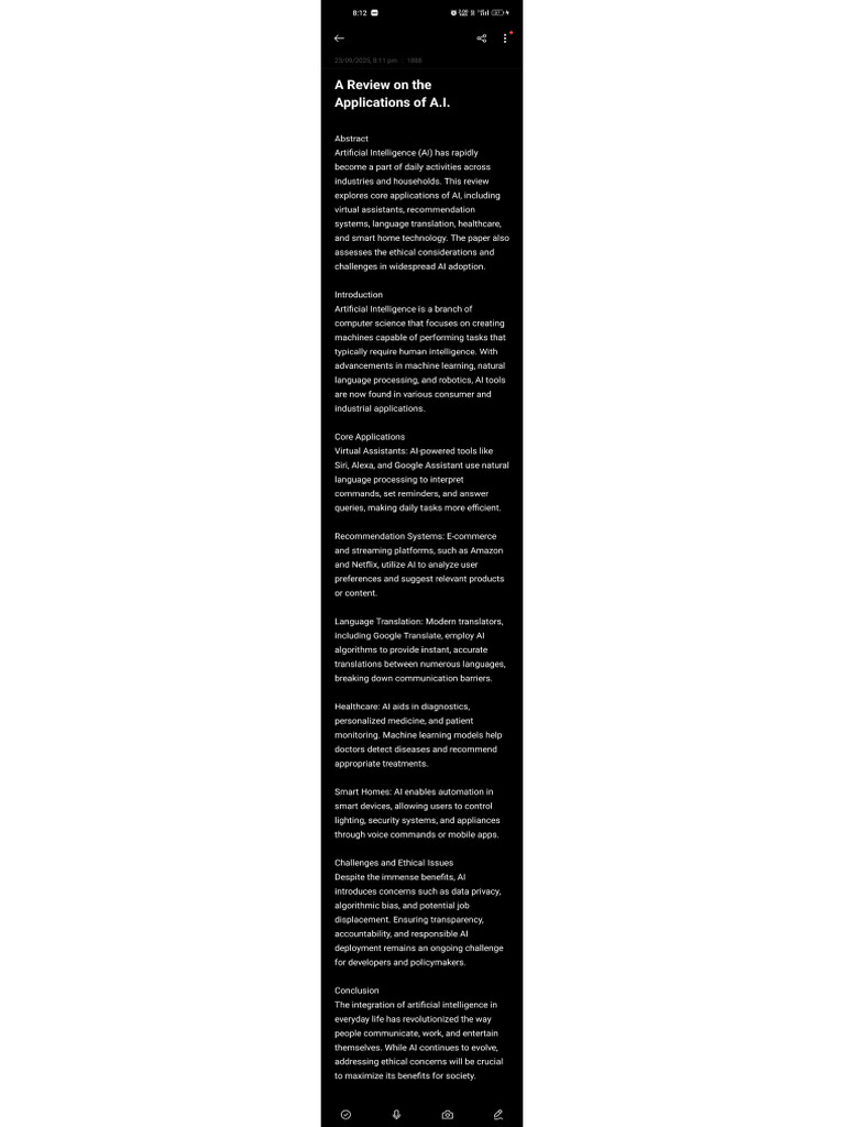 A Review On The Applications of Artificial Intelligence in Everyday ...
