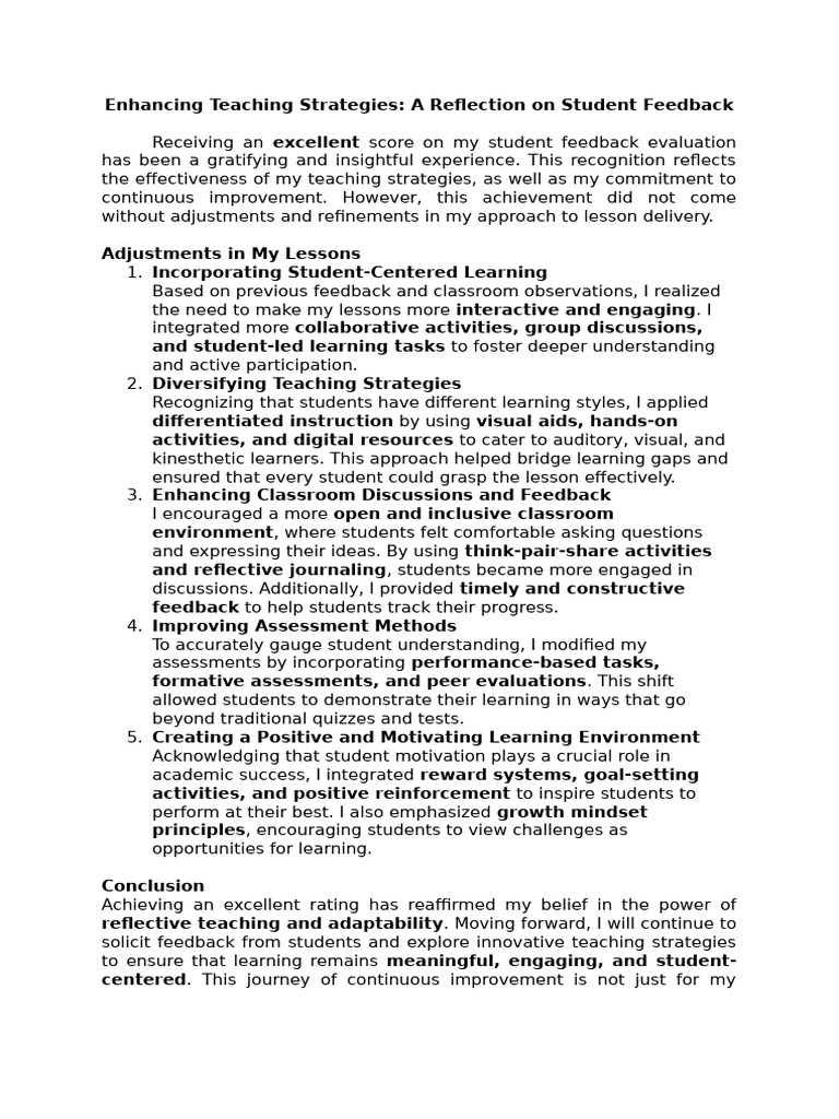 Enhancing Teaching Strategies | PDF | Learning | Cognition