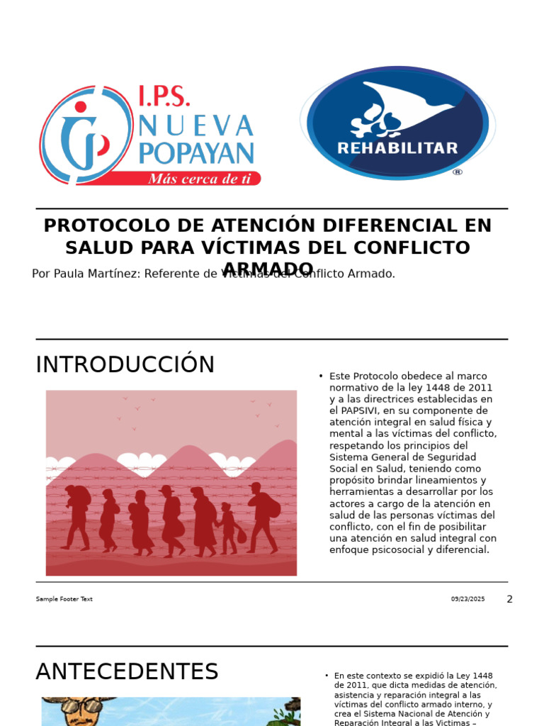 PROTOCOLO DE Atencion Diferencial EN SALUD PARA ViCTIMAS 1 | PDF | Violación | Invalidez