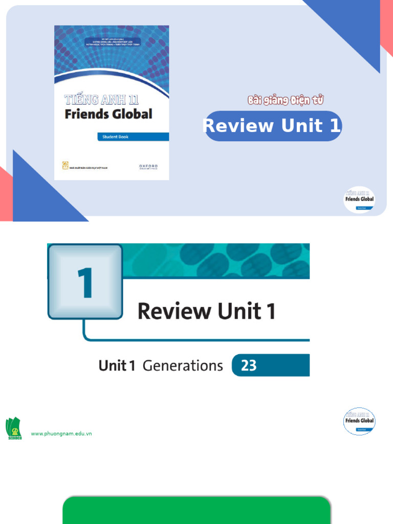 Friends Global 11 - Unit 1 Review | PDF