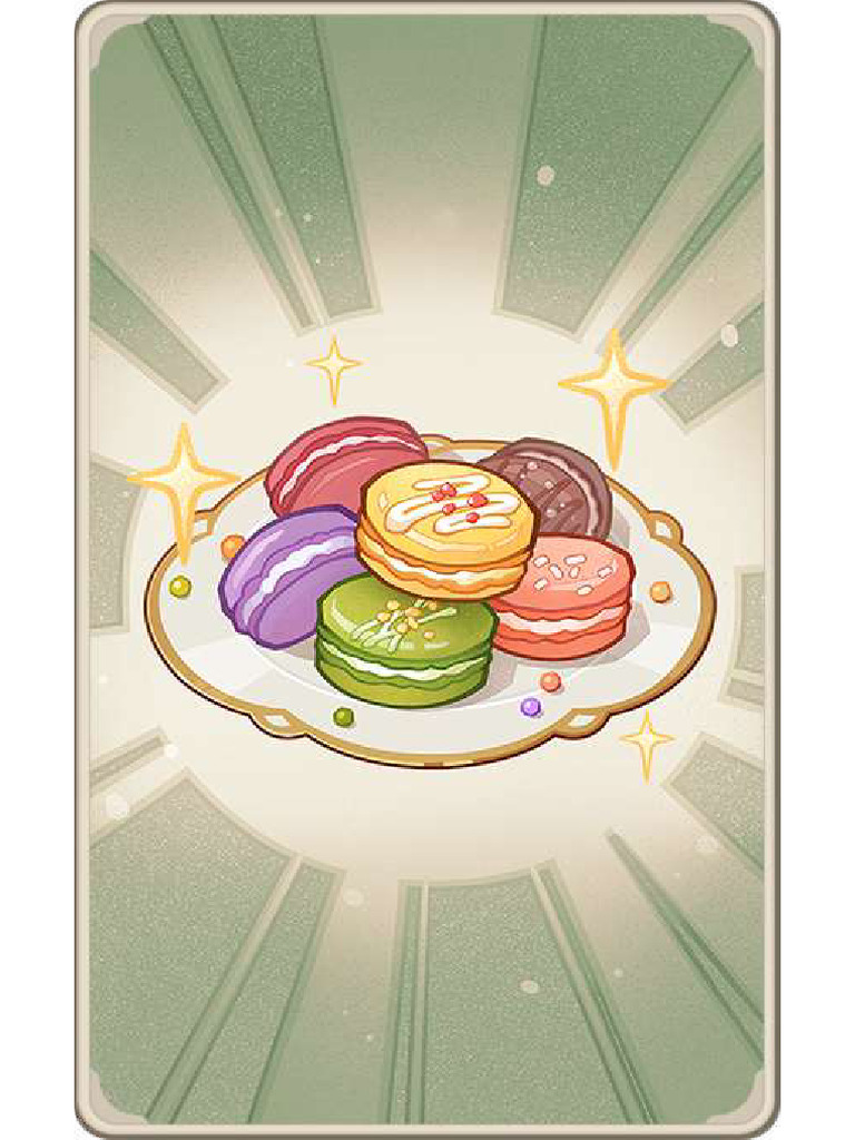 Rainbow Macarons Event Card | PDF