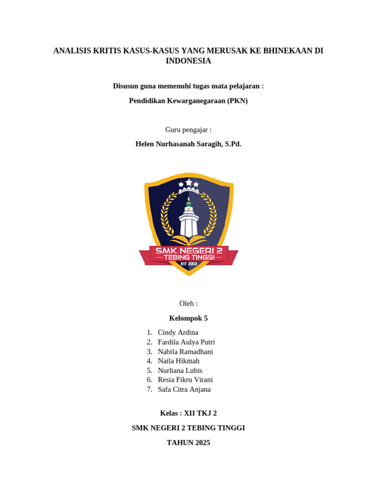Kasus Merusak Kebhinekaan Indonesia | PDF