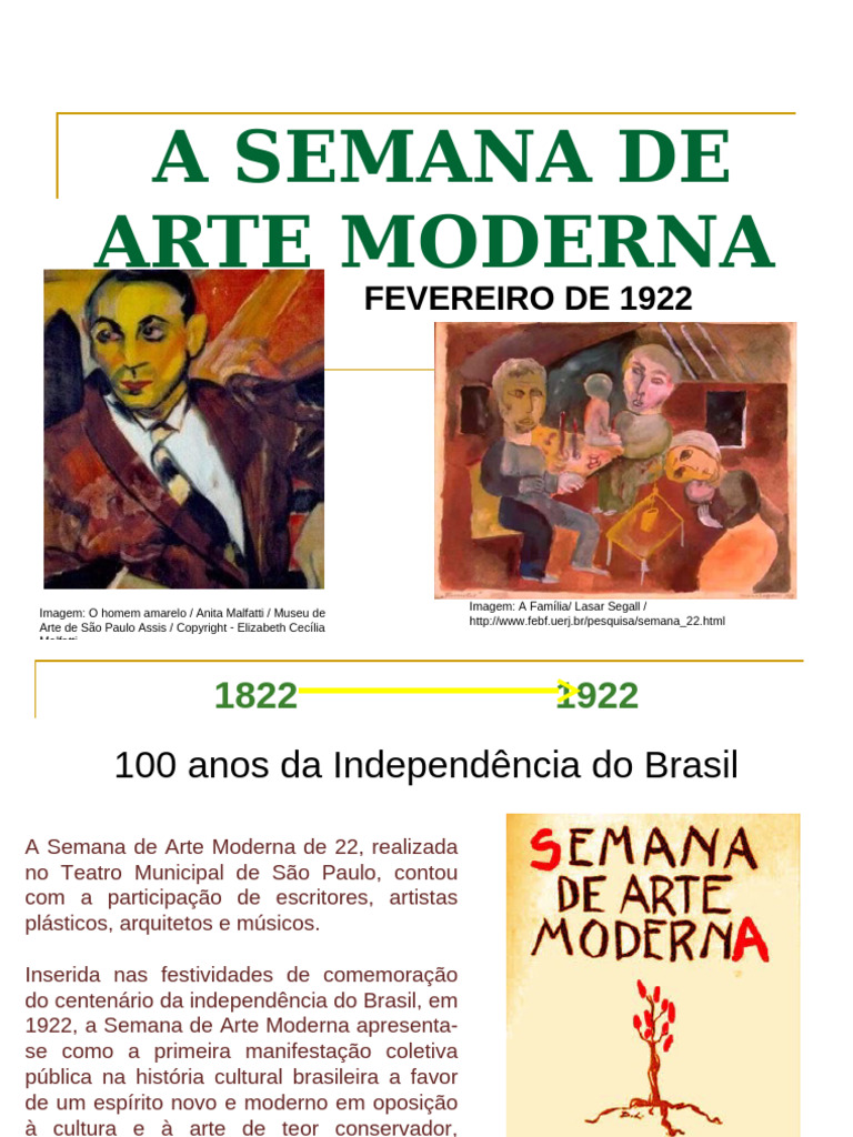 A-SEMANA-DE-ARTE-MODERNA e a Primeira geraÃ§Ã£o modernista 2022 VA.pdf ...