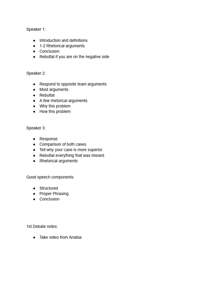 WSC Debate Practice | PDF