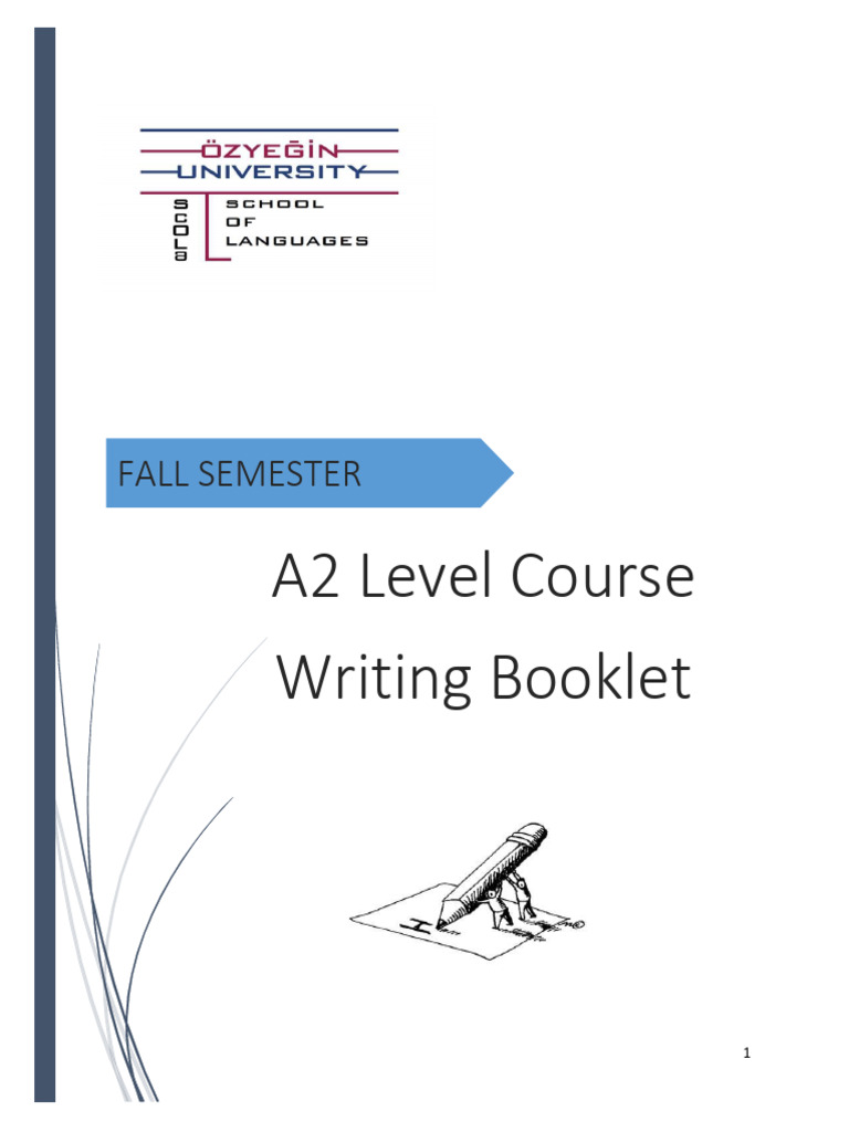 A2 Writing Course: Sentence Basics | PDF | Adjective | Plural