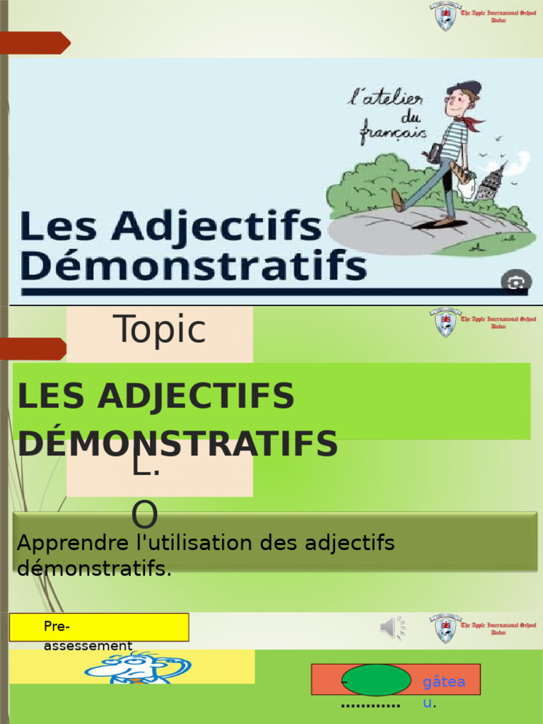 Adjectifs démonstratifs en français | PDF | Morphologie linguistique ...