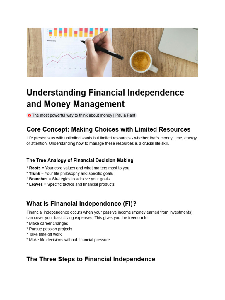 Financial Independence & Money Management Guide | PDF | Expense | Investing