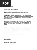 PNB Threshold Limit Increase Form | PDF