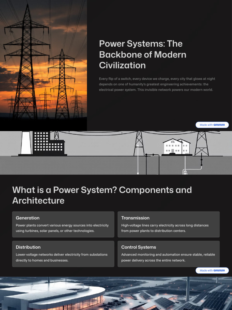 Power Systems The Backbone of Modern Civilization | PDF | Electrical ...