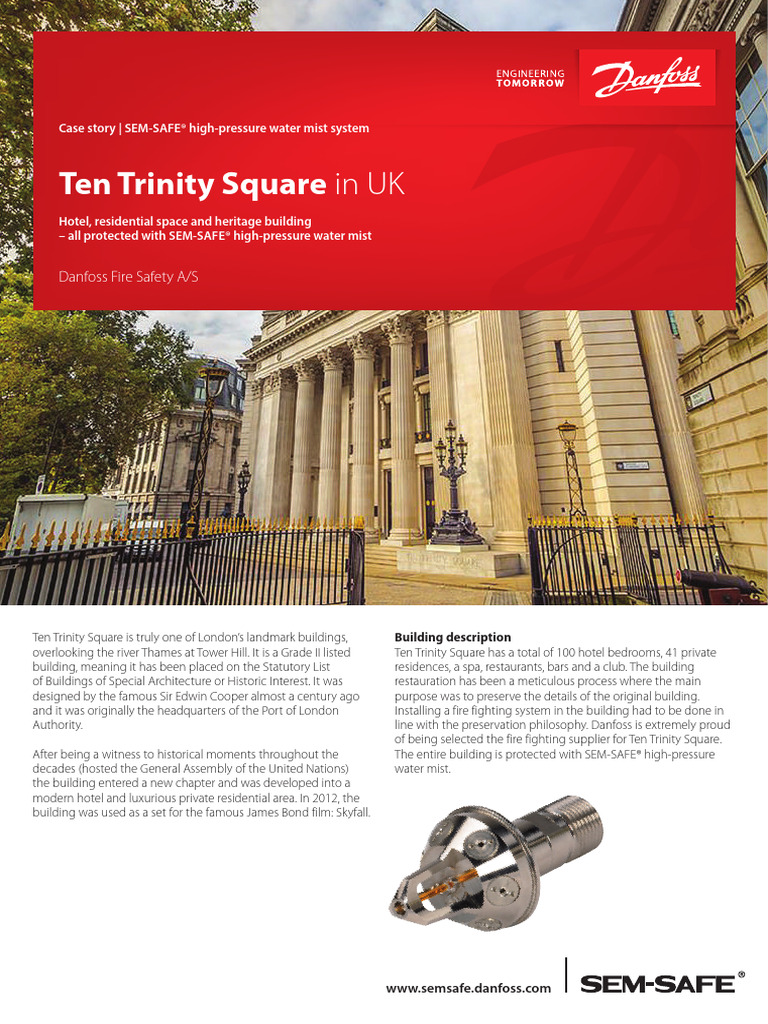 Ten Trinity Square Fire Safety Solution | PDF | Firefighting | Water
