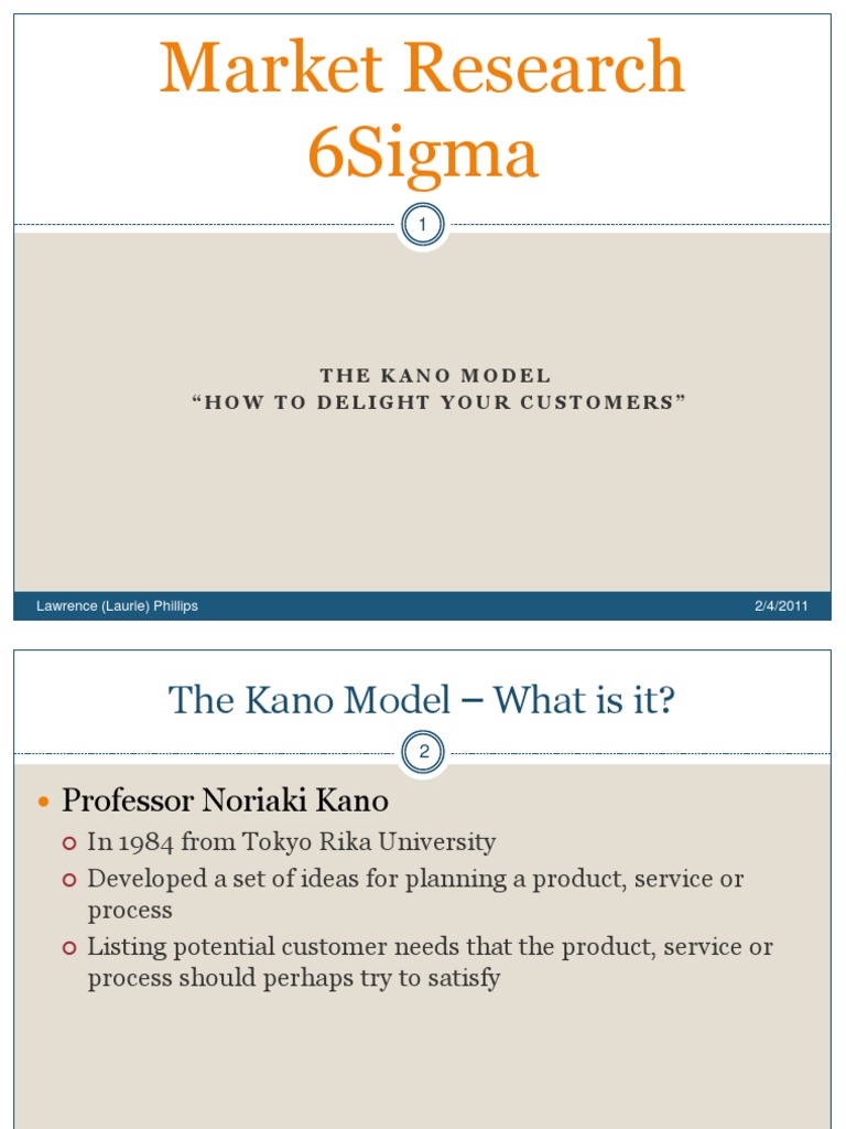 Kano Model | PDF | Customer Satisfaction | Questionnaire