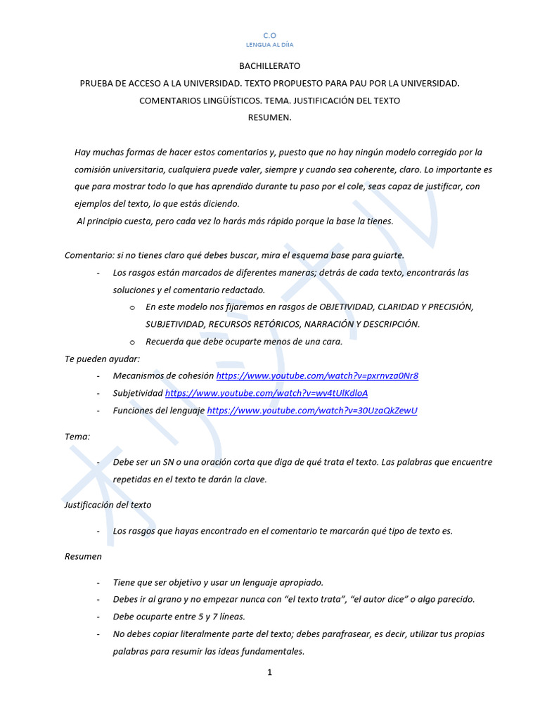 Articulo de Opinion Madrid Julio 2019 A Esquema y Resumen | PDF | Sintaxis | Lingüística