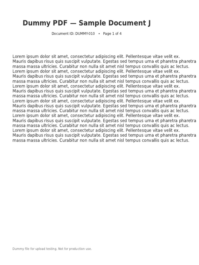 Dummy PDF 10 | PDF