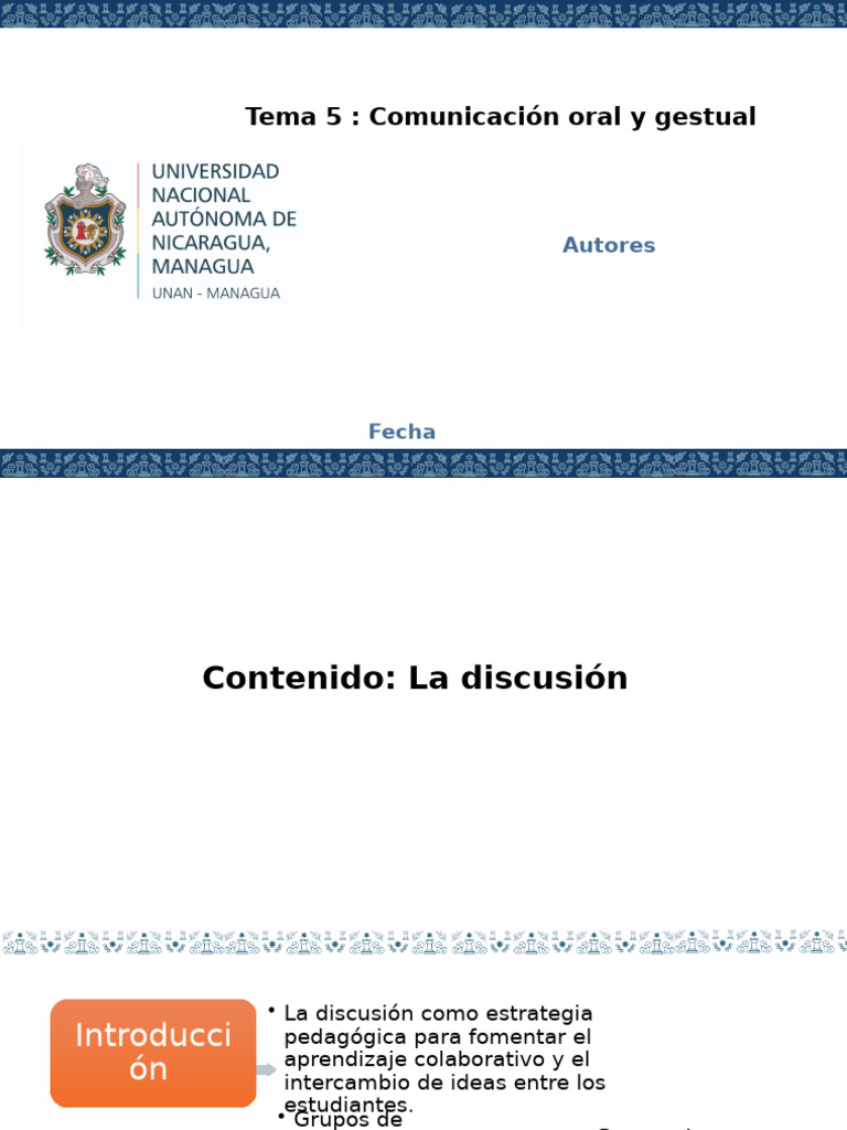 Desarrollo Del Contenido La Discución | PDF