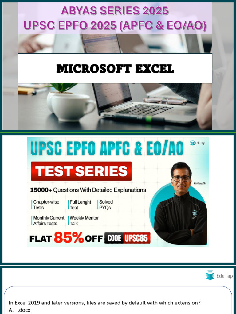 18th Sep 2025 - Computer Knowledge - Microsoft Excel | PDF | Microsoft Excel | Computing