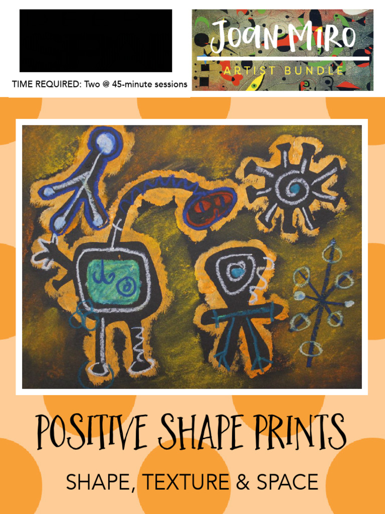 Positive Shape Prints Inspired by Miró | PDF | Paintings | Information