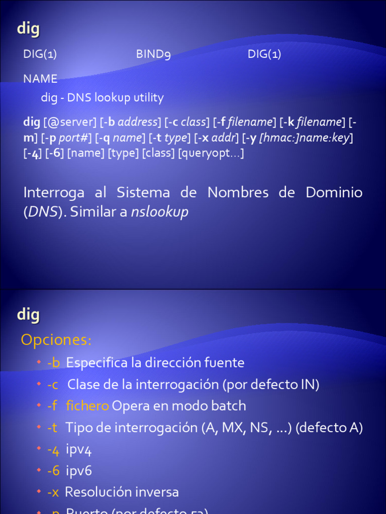 Interroga Al Sistema de Nombres de Dominio - Similar A: DNS Nslookup | PDF