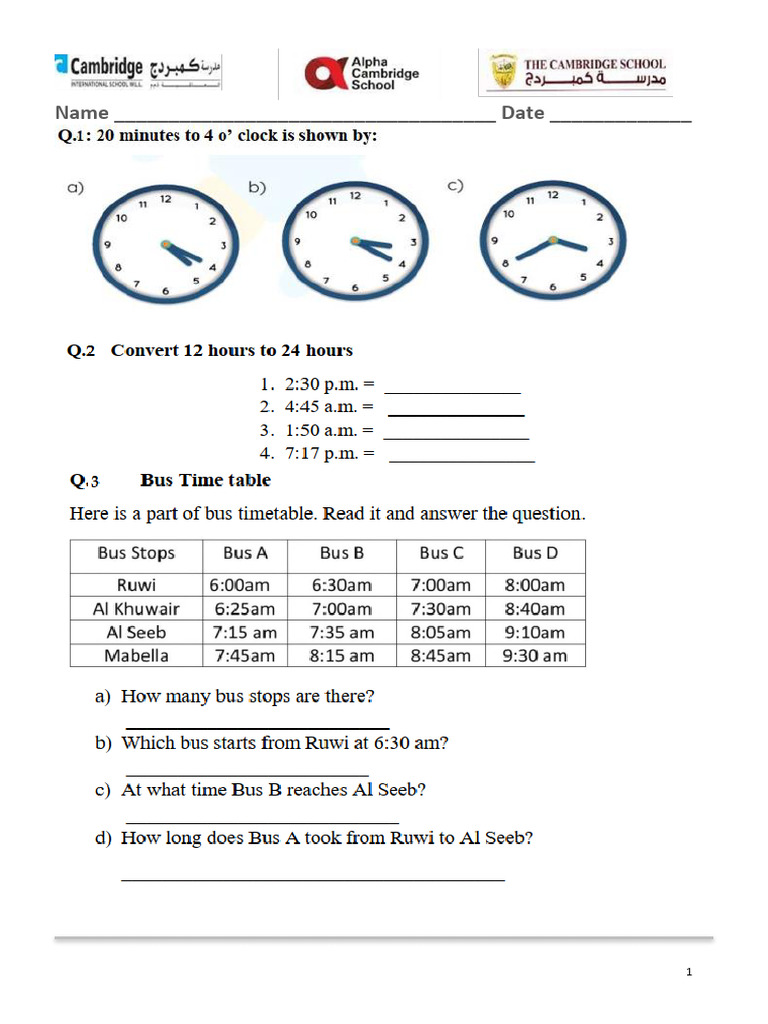 Worksheet C | PDF