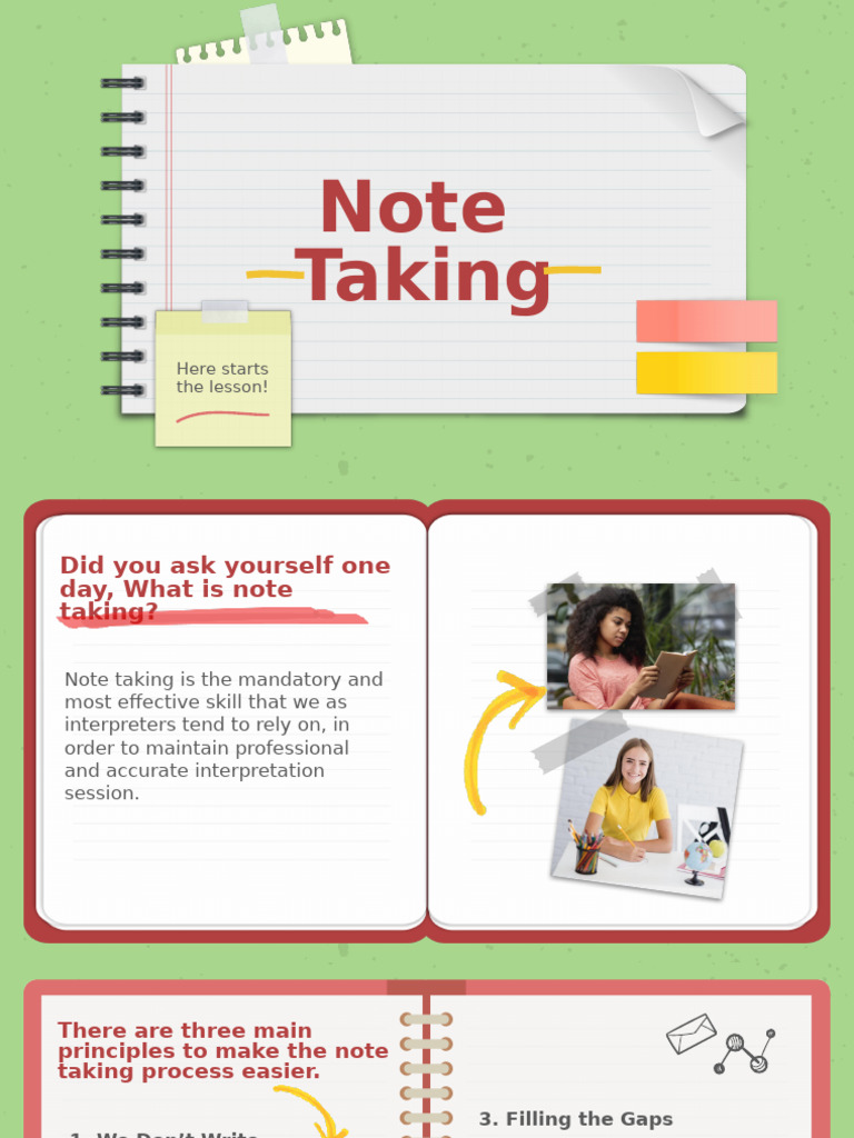 Note Taking Recap | PDF