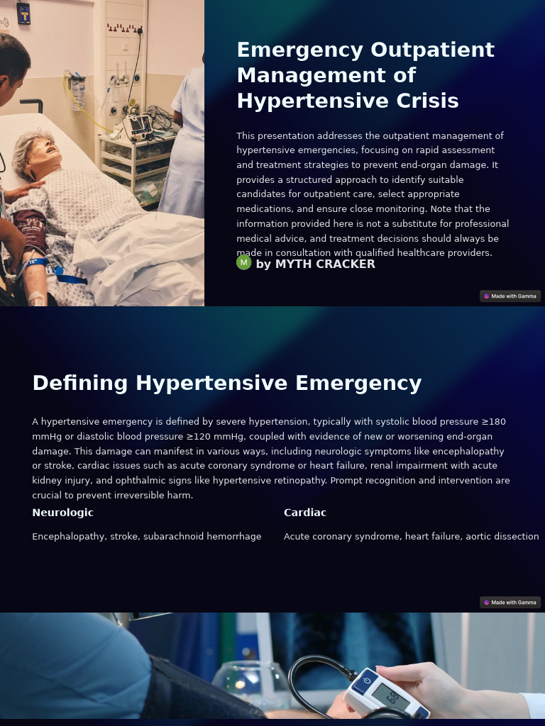 Emergency Outpatient Management of Hypertensive Crisis (1) | PDF ...