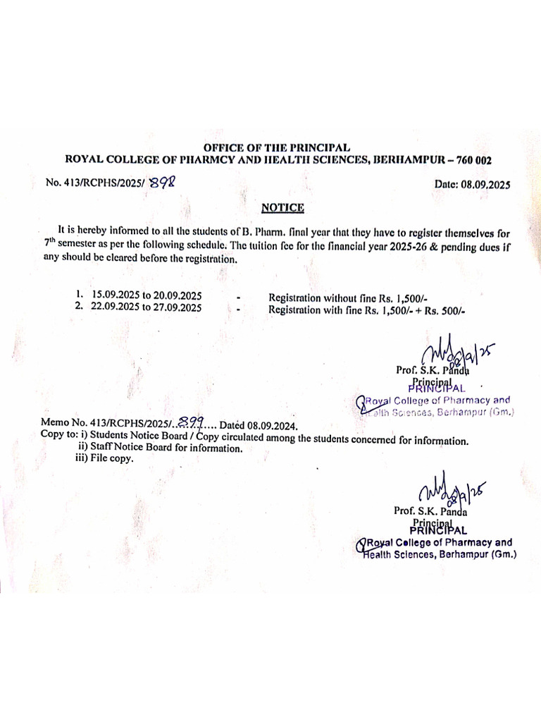 Notice For Registration | PDF