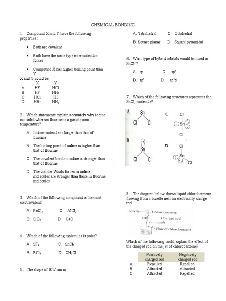 Chemical Bonding | PDF | Chemical Bond | Molecules