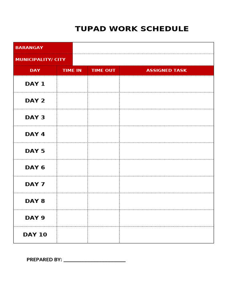 TUPAD Work Schedule and Reports | PDF | Wills And Trusts | Inheritance