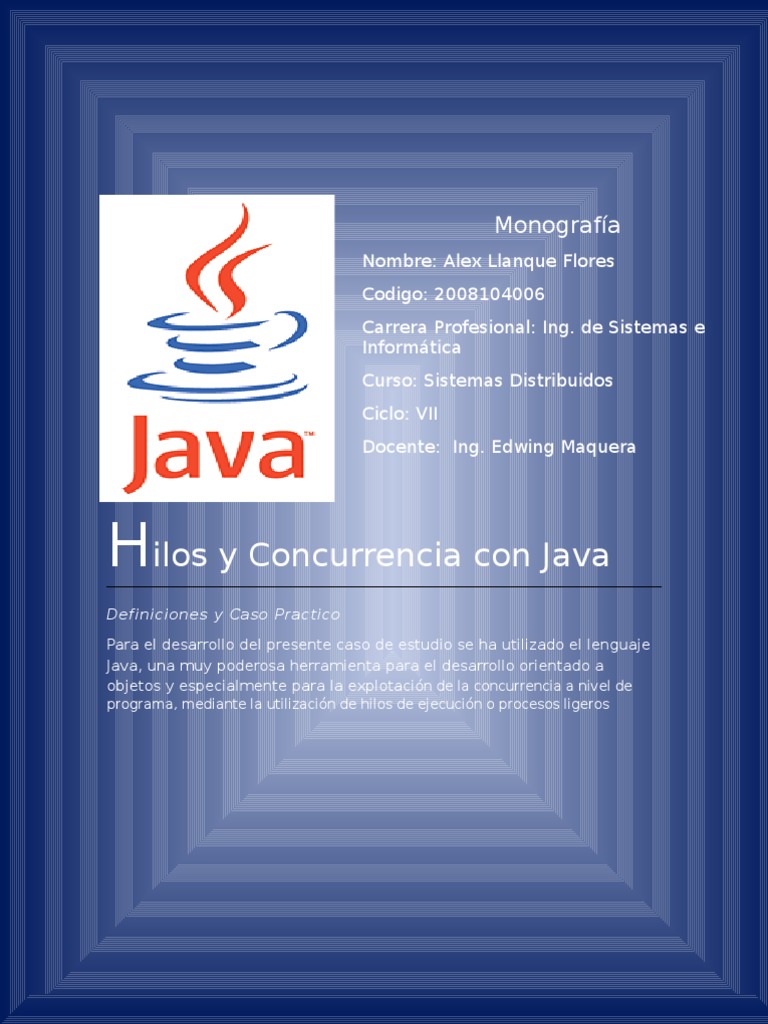 Hilos y Concurrencia Con Java | PDF | Hilo (Computación) | Proceso (Computación)