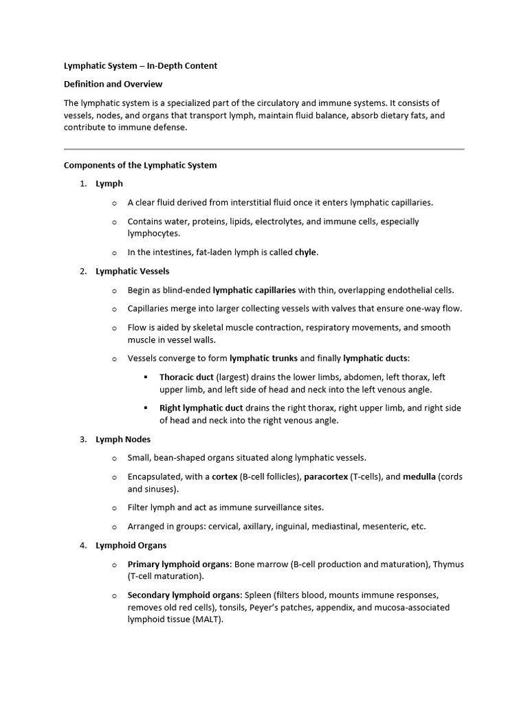 Lymphatic System | PDF | Lymphatic System | Lymph Node