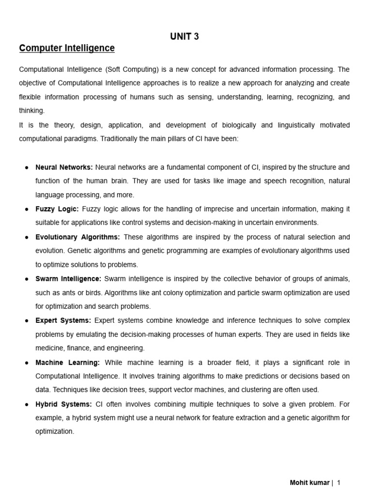 AI Unit 3 (A) | PDF | Genetic Algorithm | Nervous System