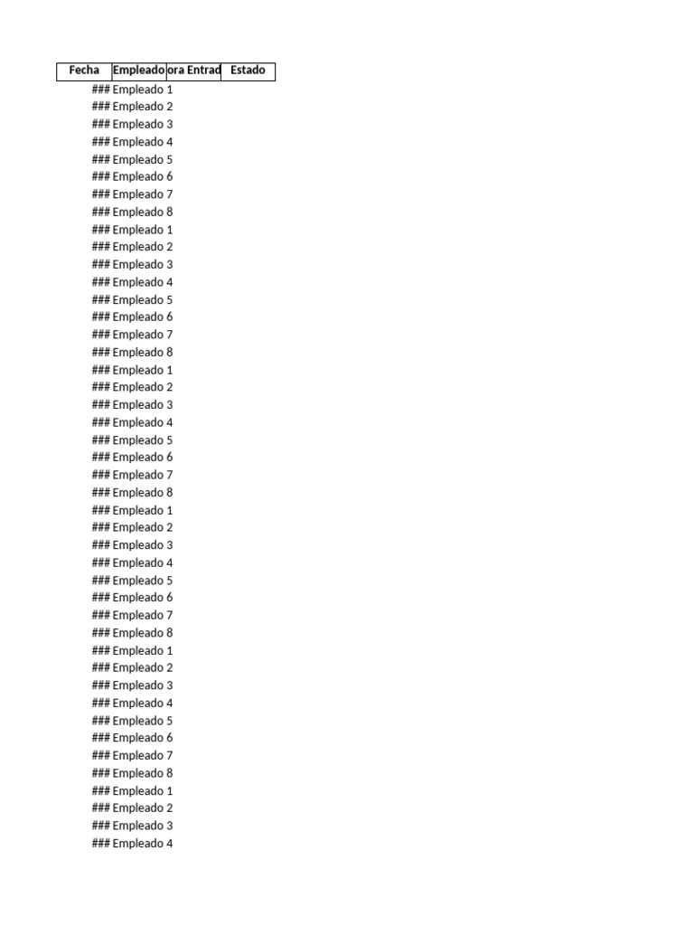 Control Asistencia | PDF