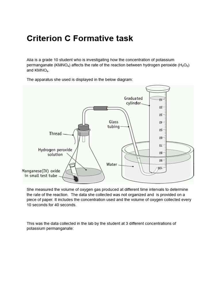 Effect of KMnO4 Concentration on Reaction Rate | PDF | Experiment ...